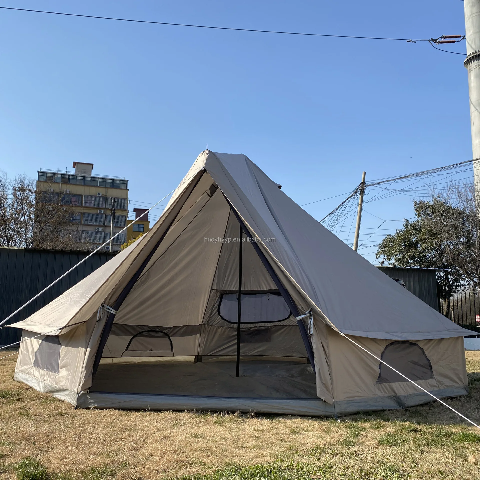 Custom Waterproof Teepee Family Tent Camp Village Glamping Yurt Family ...