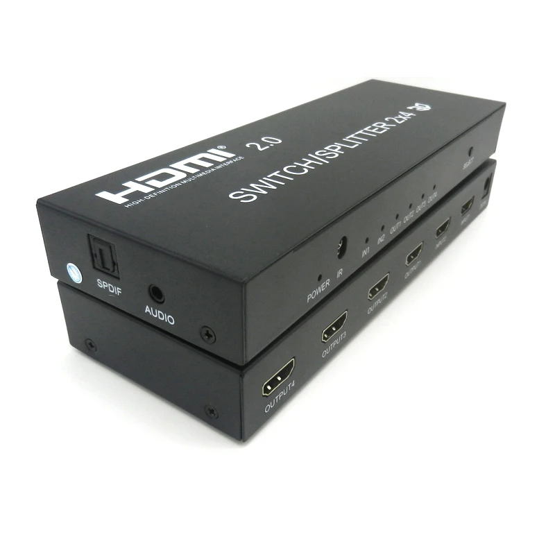 2input 4 Output Audio Output V2.0 4kx2k@60hz HDMI Splitter