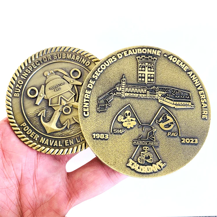 Factory Custom Challenge Coin Gold 360 Degree Rotatable Coins ...