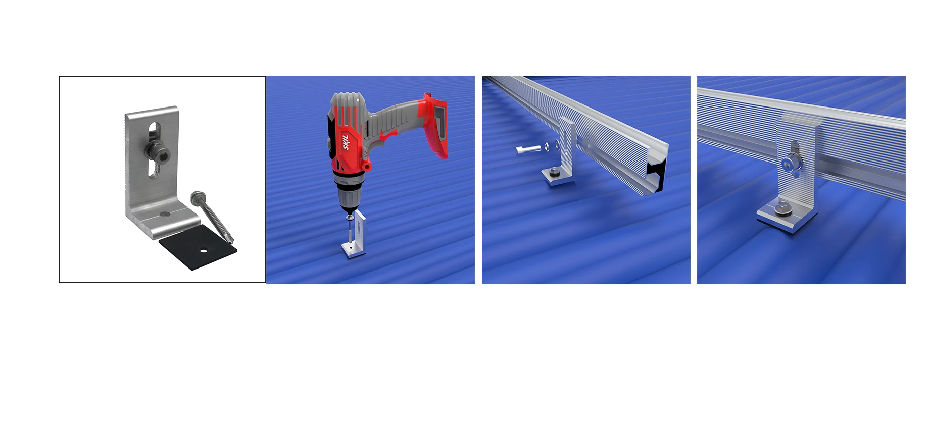 Hf Asphalt Shingle Mounting Structures Roof Bracket Autocad System ...