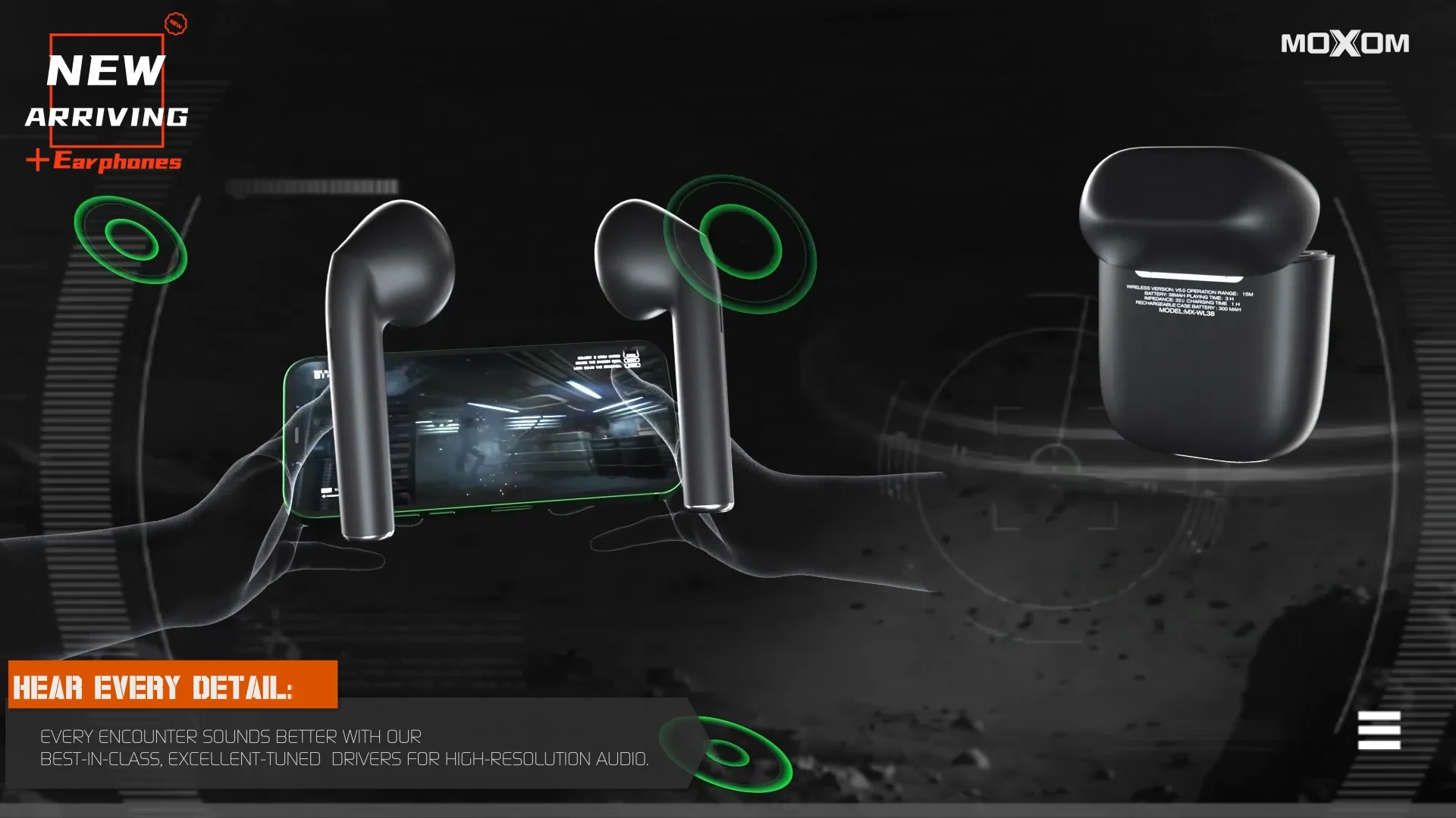 Moxom 2023 Casque D'écoute Original De Haute Qualité Mini Auto Pair ...