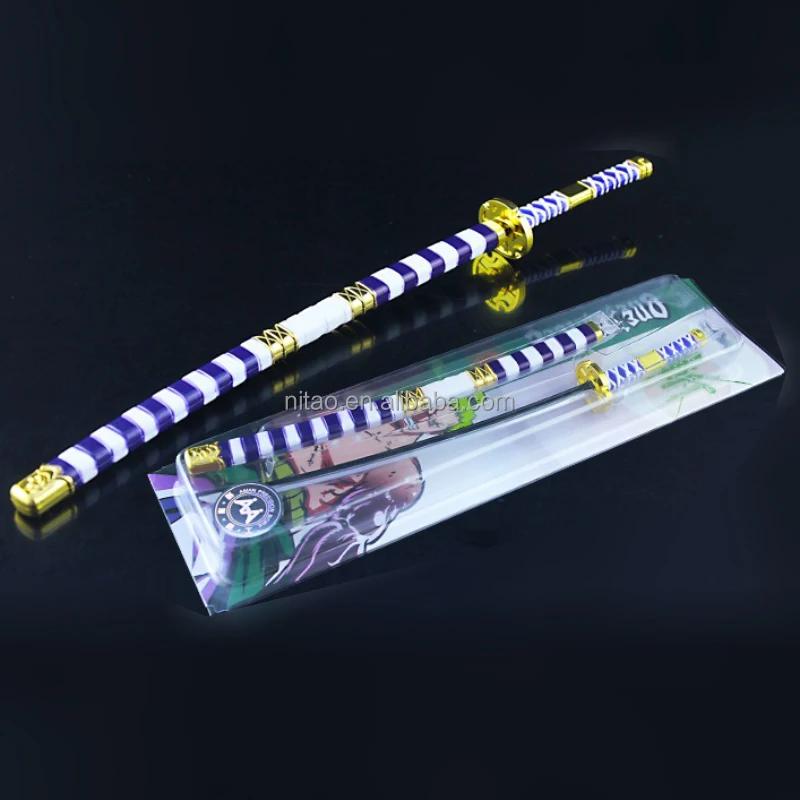 Japan Anime One Piece Zoro Mini Sword Nidai Kitetsu 26cm 46g Zinc Alloy ...