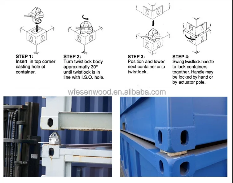 Lashing Stackable Horizontal Connector Twistlock Marine Securing ...