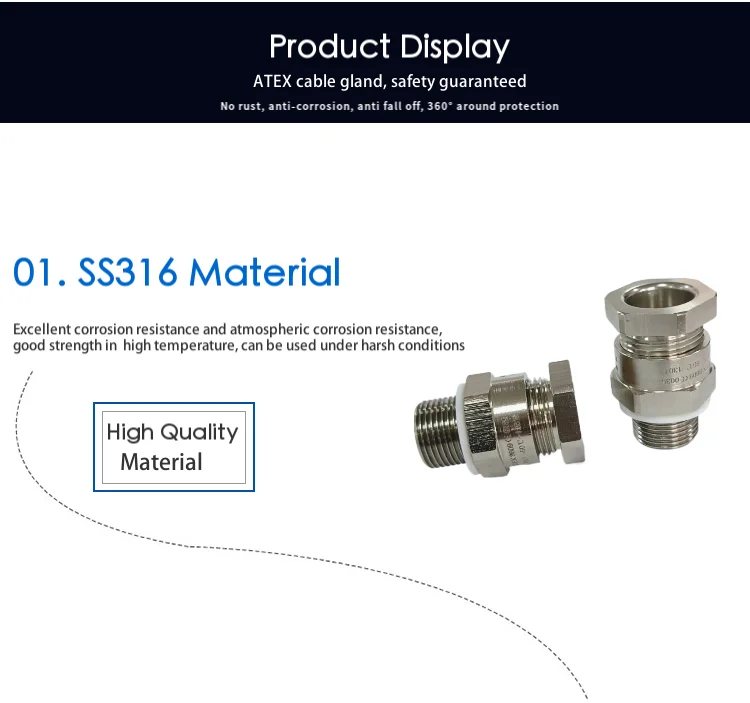 Bst-exd-ss ATEX Iecex Certificated Ex Proof Stuffing