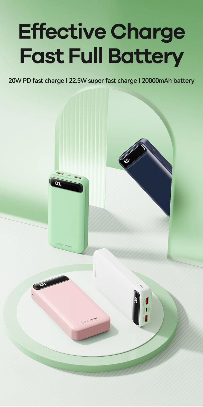 Remax Outdoor Powerbank 20000mah - Fast Charging & Portable