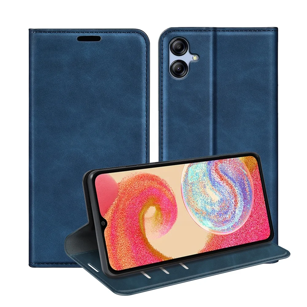 For Samsung Galaxy A04E A03 A06 5G Silky Skin Pu Leather Wallet Flip ...