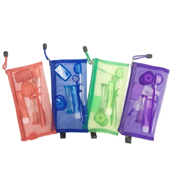 Enfresh Portable Colorized Nylon Mesh Bag Pack 8 Items Orthodontic ...