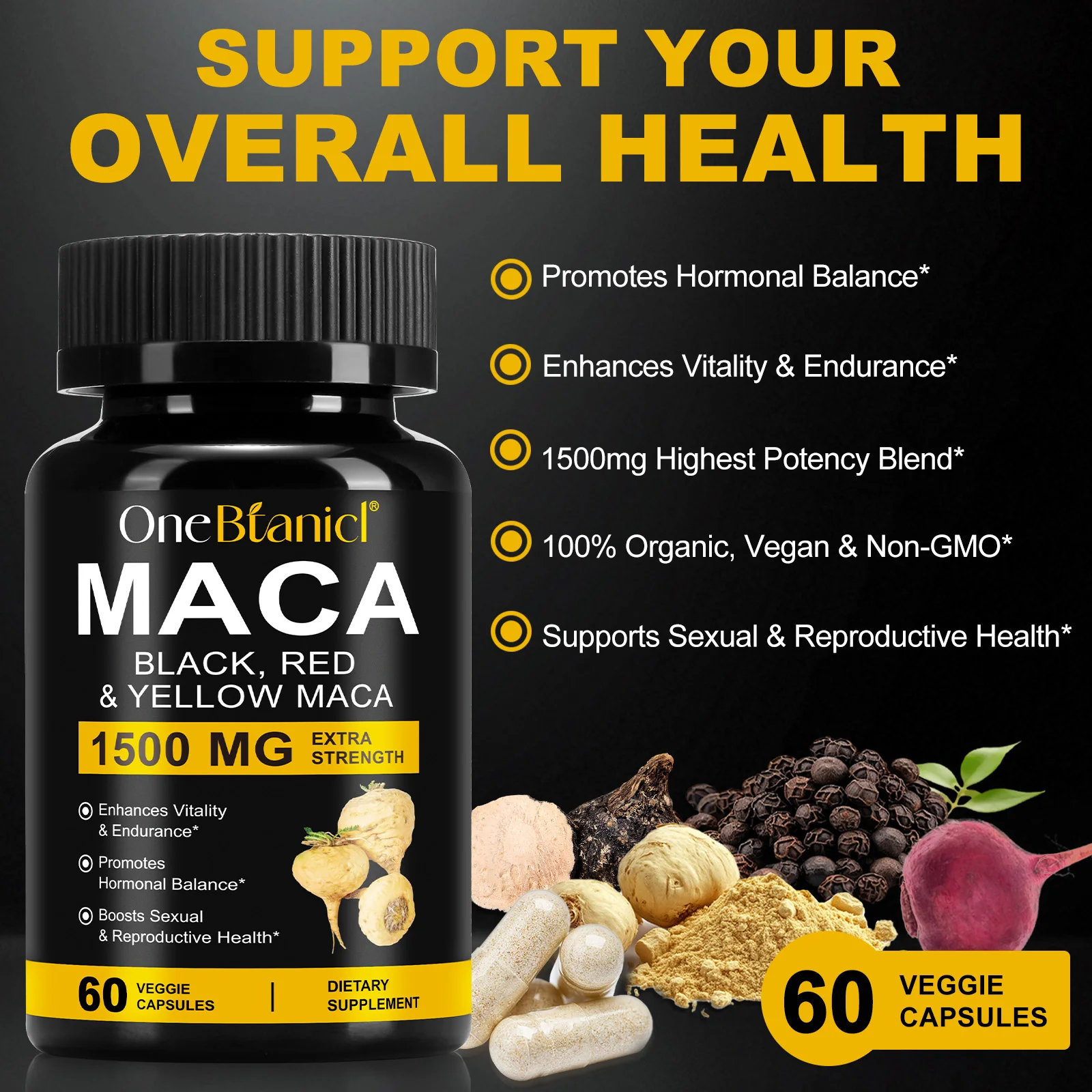 Maca Capsules - Enhance Vitality & Boost Reproductive Health