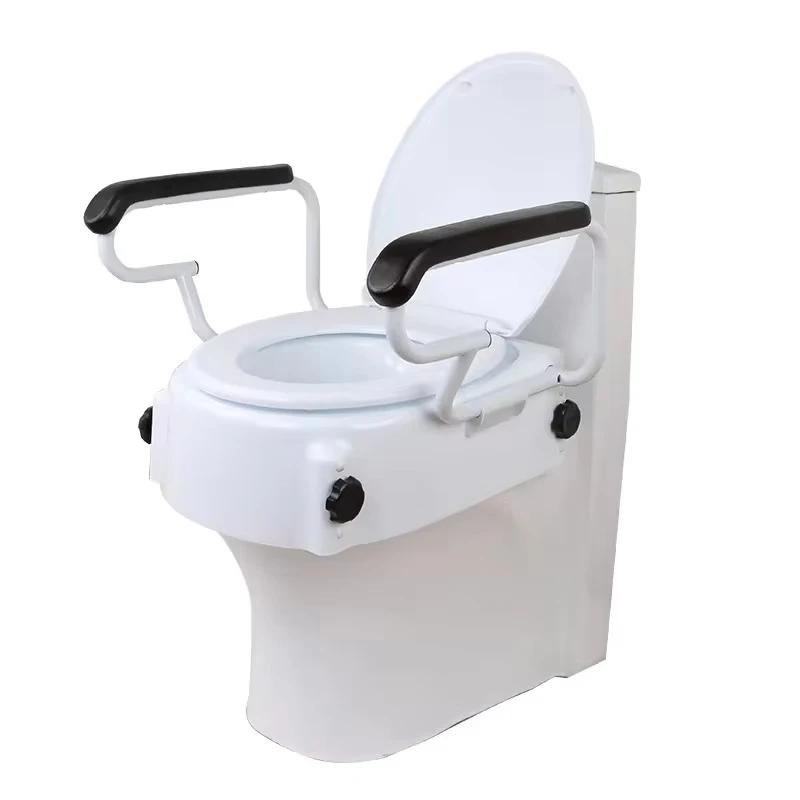 Elevated Commode Raised Toilet Seat Bathroom Commode Care Elder Disable ...