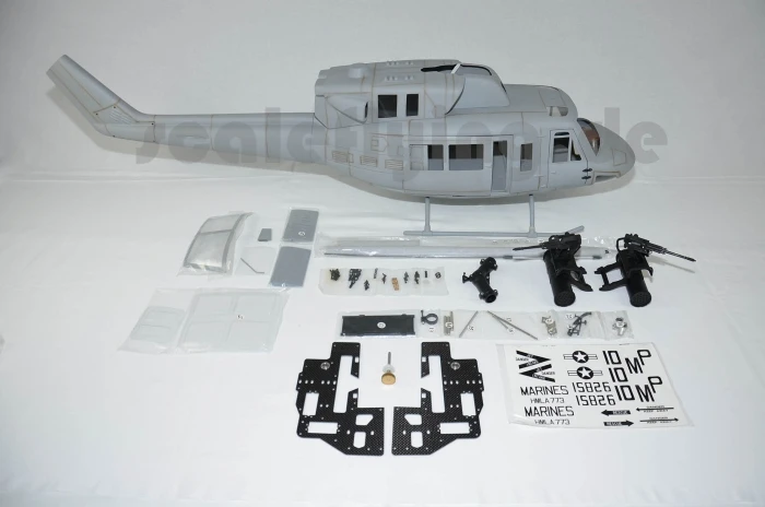 Fuselage Bell UH-1N RC Helicopter 500 Size Scale for TREX