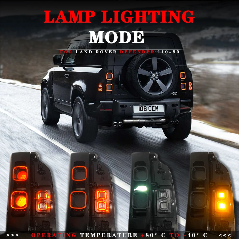 Rear LED Tail Light for Land Rover Defender L663 2020-2022