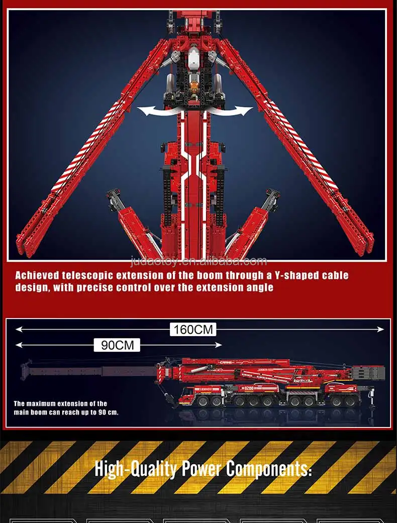 MOULD KING 17008 Lieboherr LTM11200 Crane Model MOC Bricks