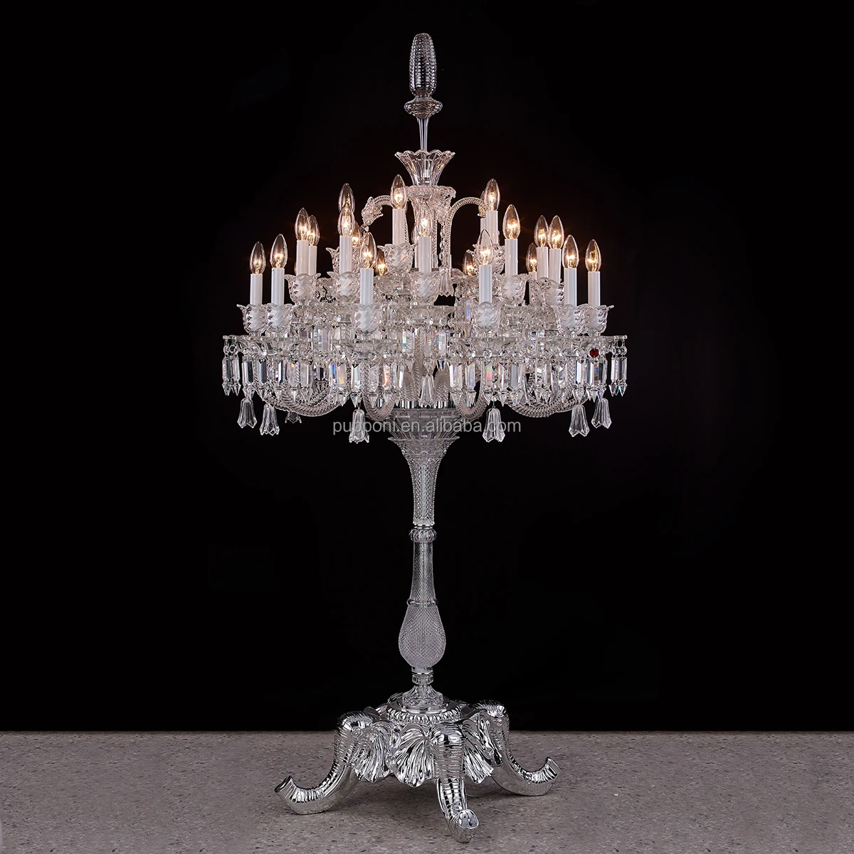 Modern Luxury Crystal Table Lamp Fashion Bedside Lamp Living Room Sofa ...