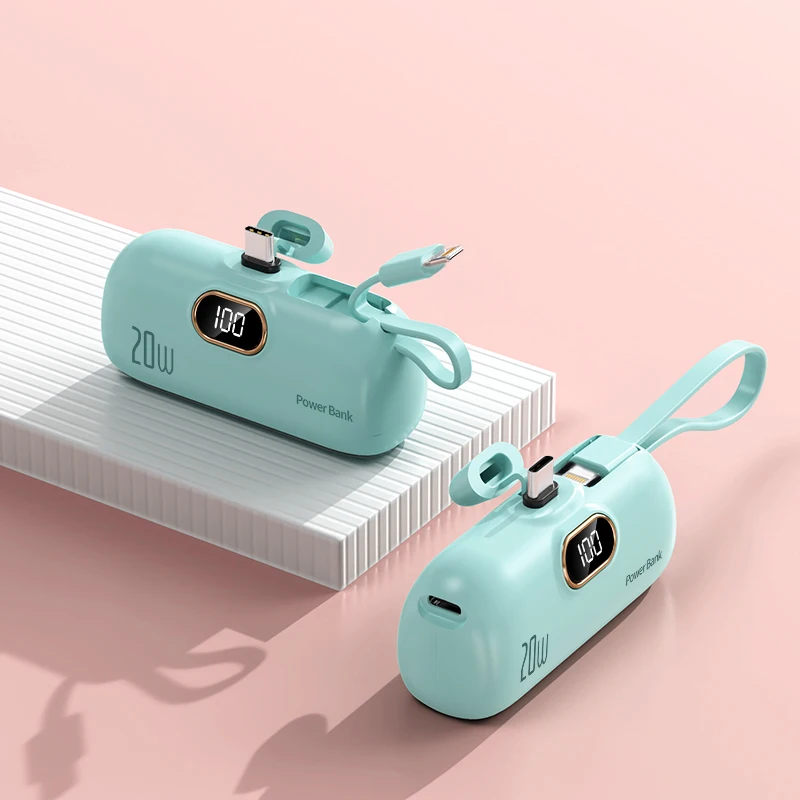 50000mah Pocket Portable Tail Insert Capsule Charging Belt Cable ...