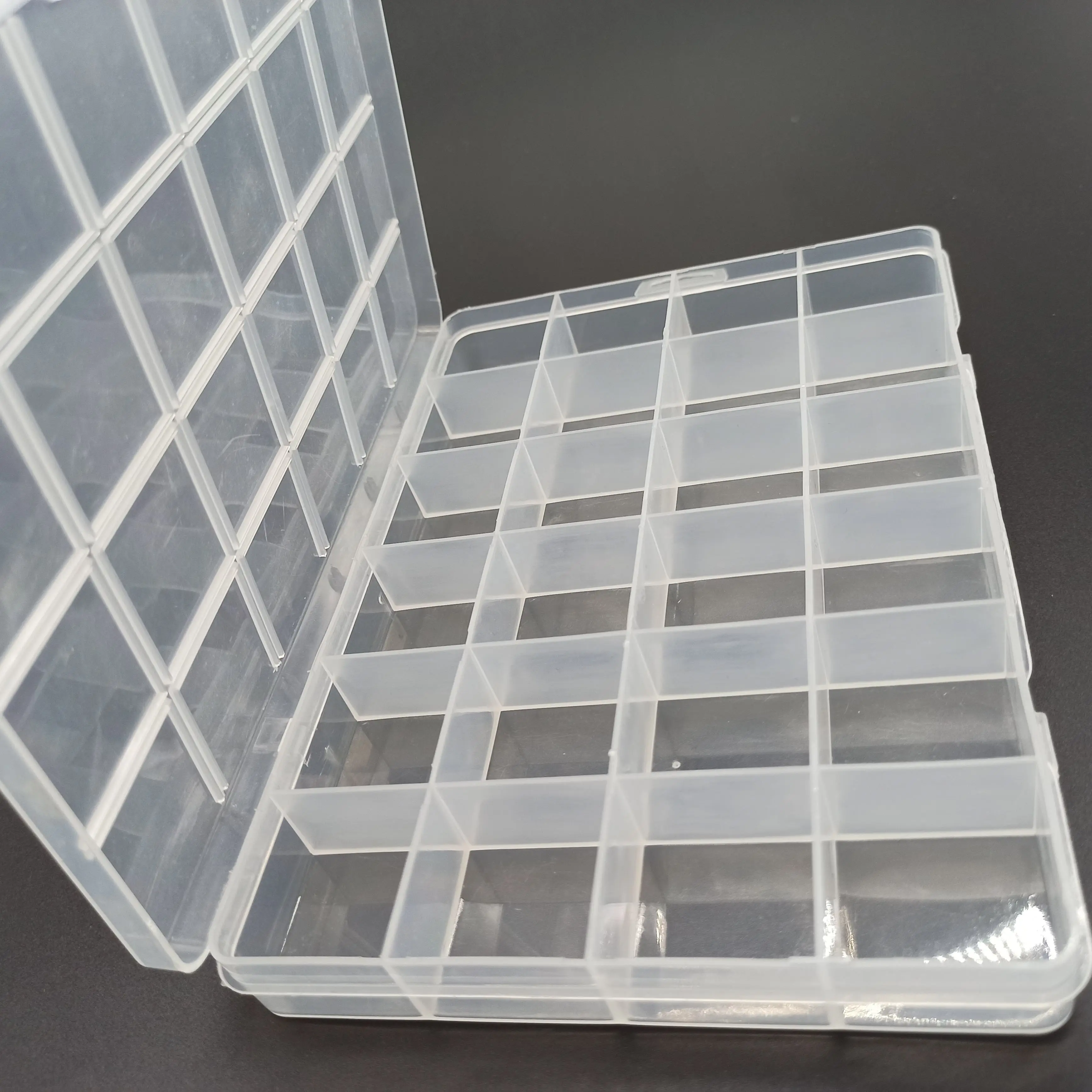 24 Grids Transparent Visible Plastic Storage Box For Jewelry - Buy ...