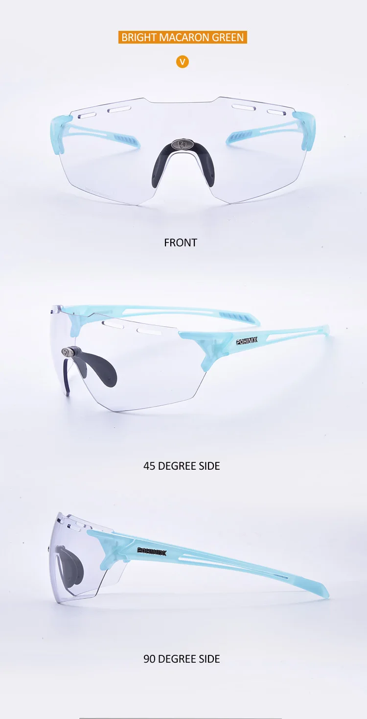 Photochromic Lens Cycling Glasses Uv400 Men Women Sports Sunglasses Running Outdoor Cycling ...