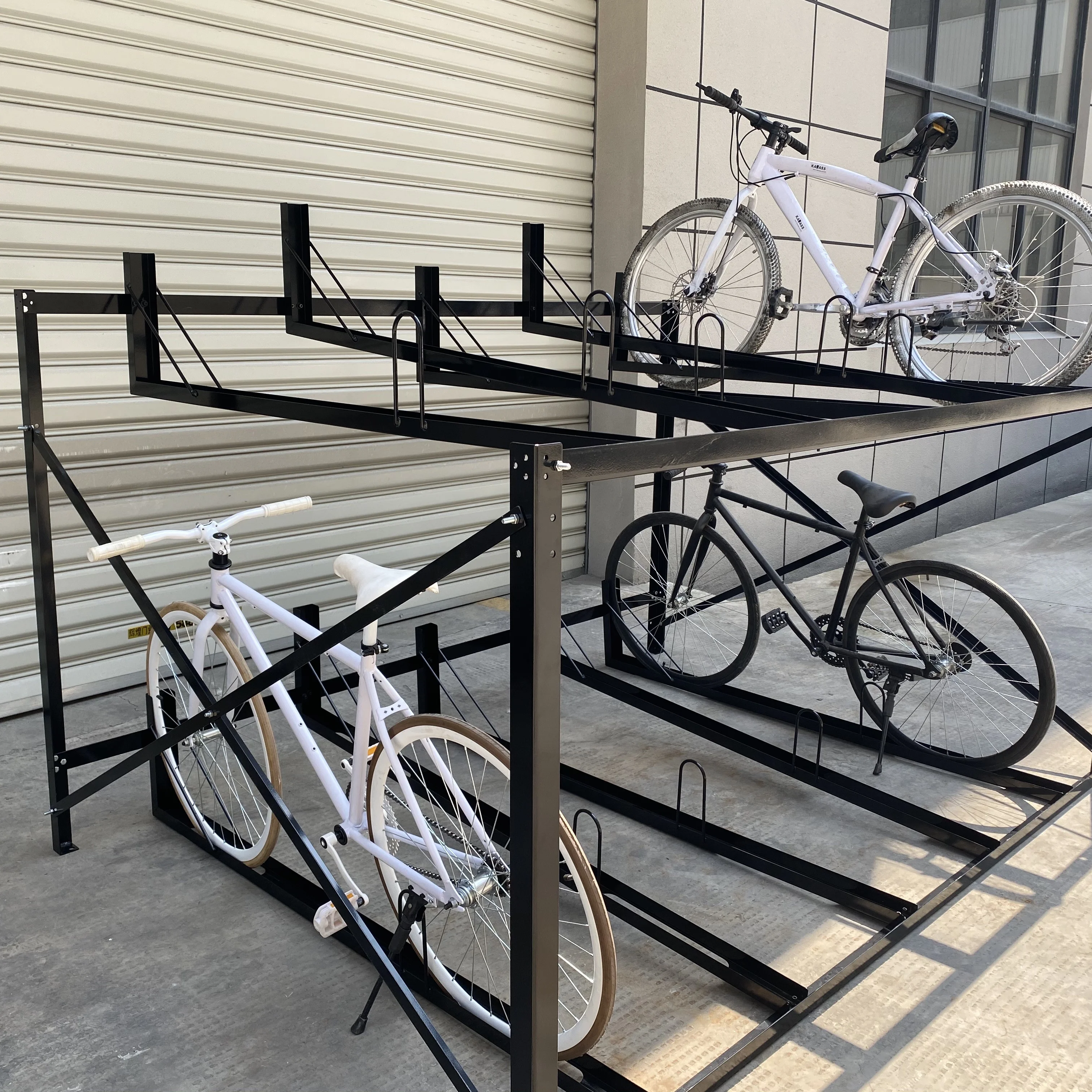 Double Height Manual Multiple Octo High Density Indoor 10 Double Stack Bike Storage Racks - Buy ...