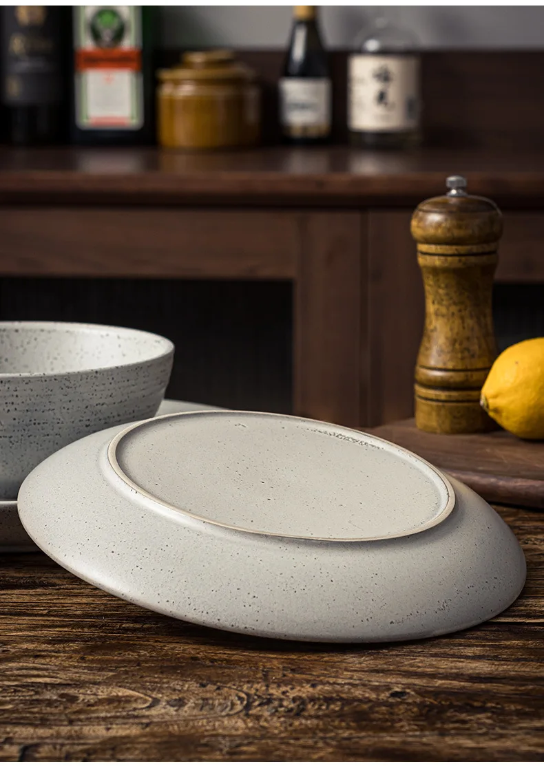 Eka Retro Dinner Stoneware Tableware Threaded Hotel Restaurant ...
