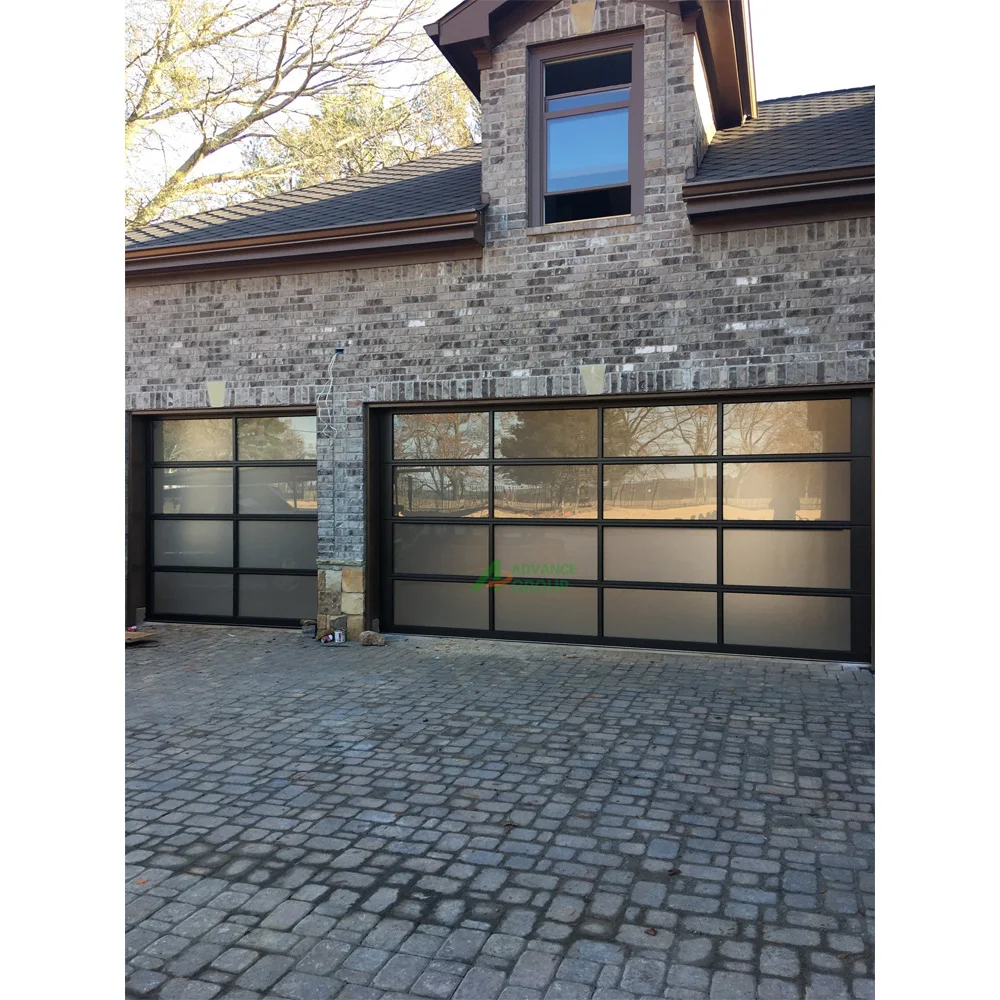 Aluminum Glass Garage Door With Insulated Panels Durable Garage Door ...
