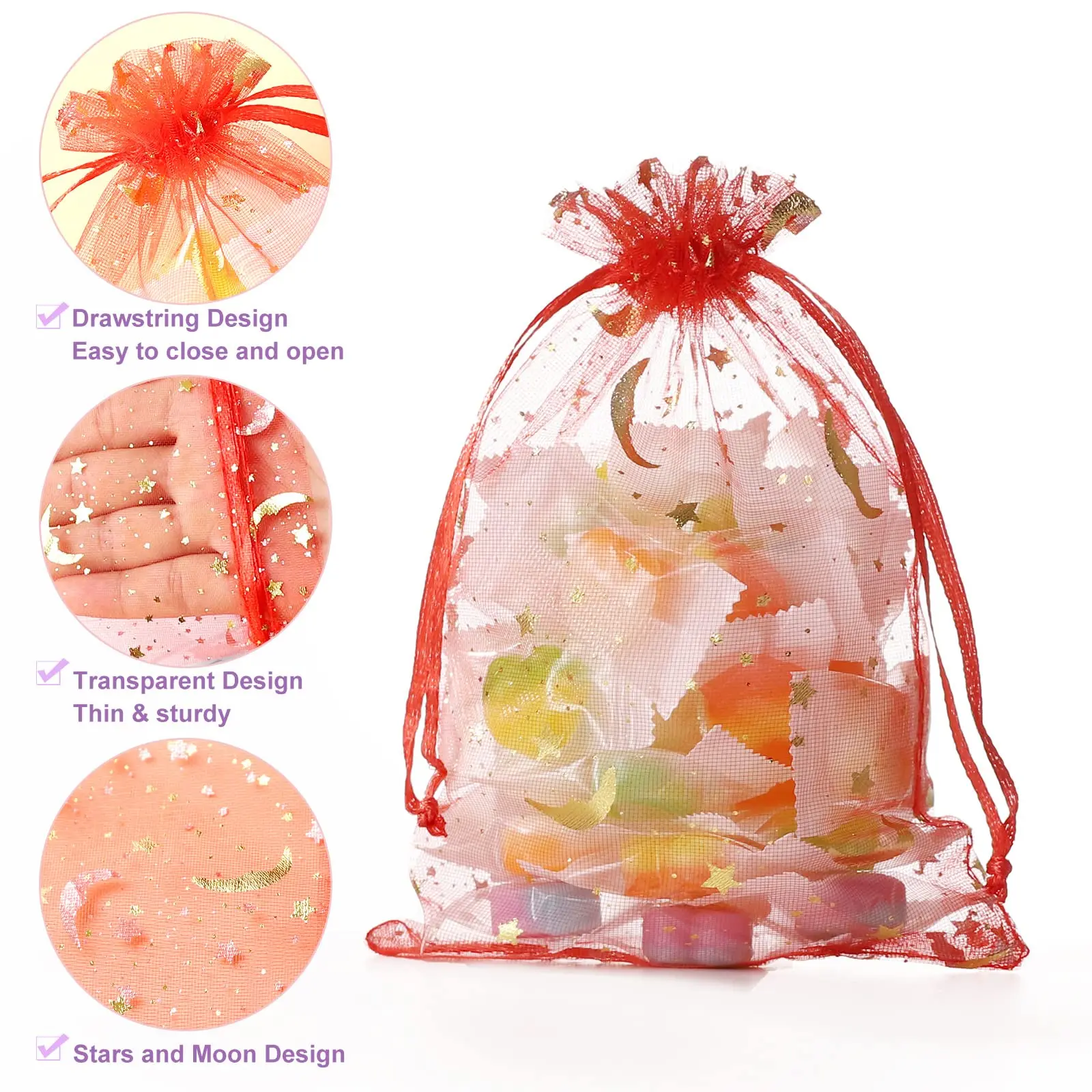 Mesh Gift Bags with Drawstring - Perfect for Wedding Favors