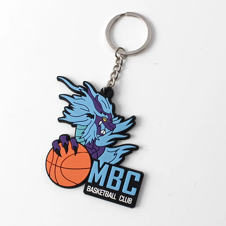 Custom 2d Soft Pvc Keychain Logo Silicon Keychains Silicone Keyring ...