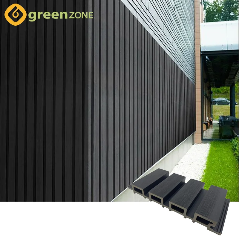 Siding Panels Exterior Matte Black Color High Quality Wpc Wall Panel ...