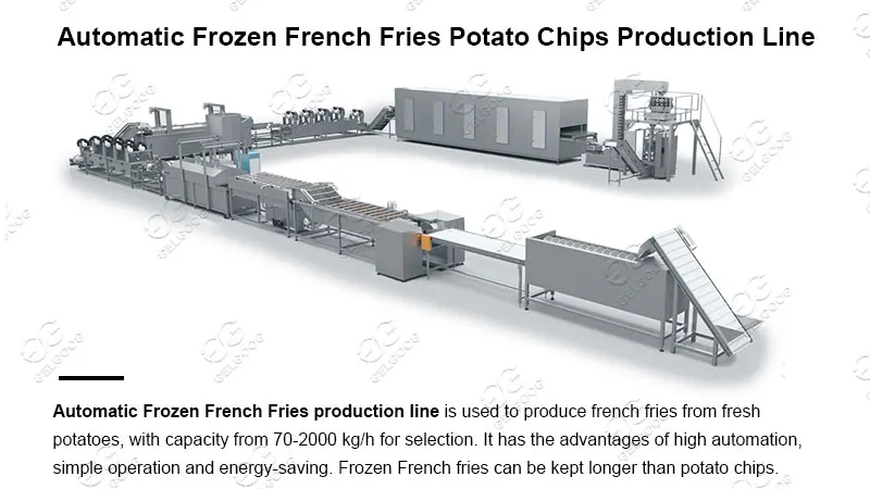 Manufacturing Frying Production Line Fresh Frozen French Fries Sticks
