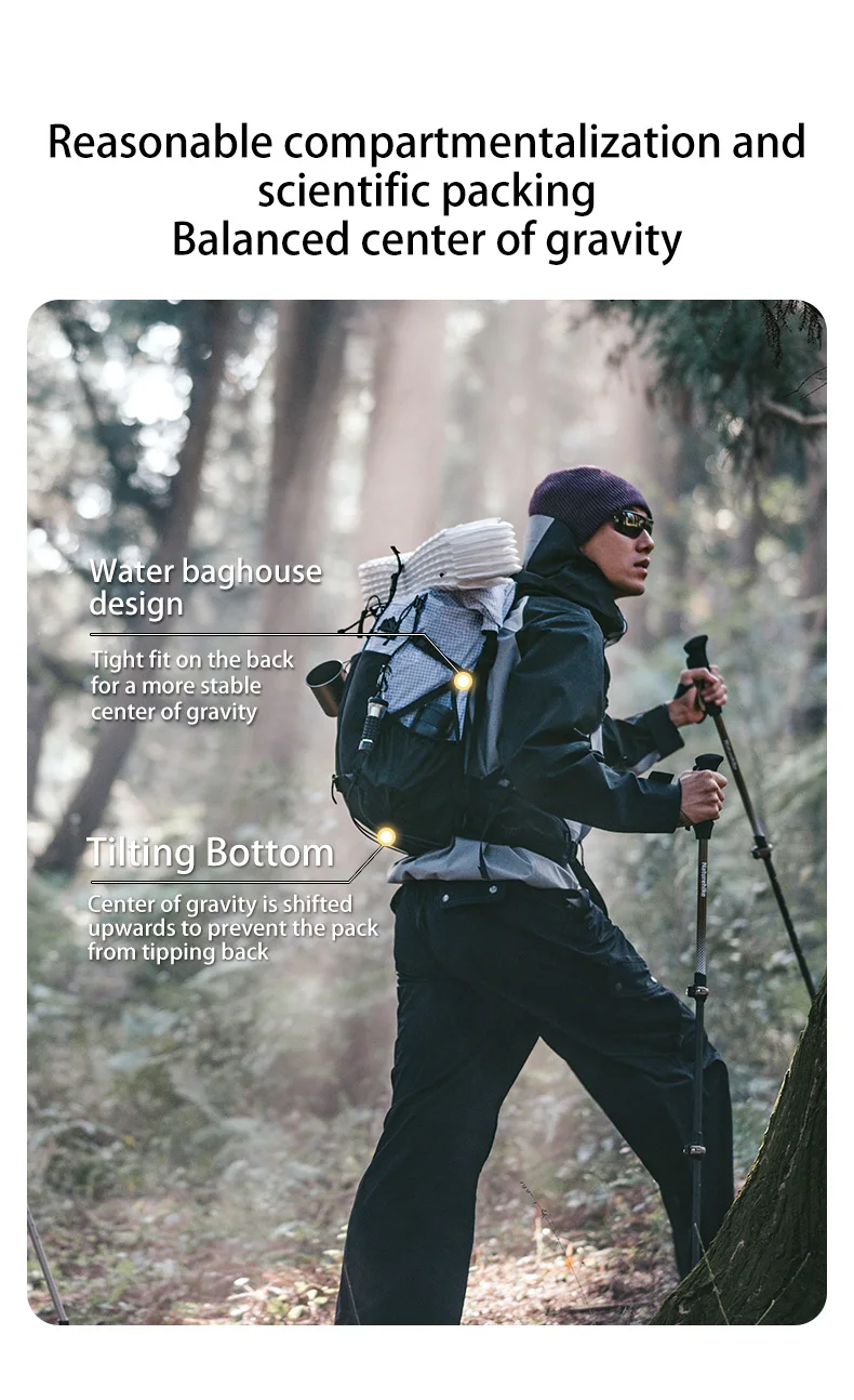 Naturehike Ultralight 30L Foldable Backpack for Camping & Hiking