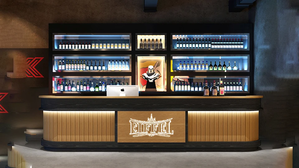 Foldable Bar Table Balcony Acrylic Bases Wood Folding High Square Haute ...