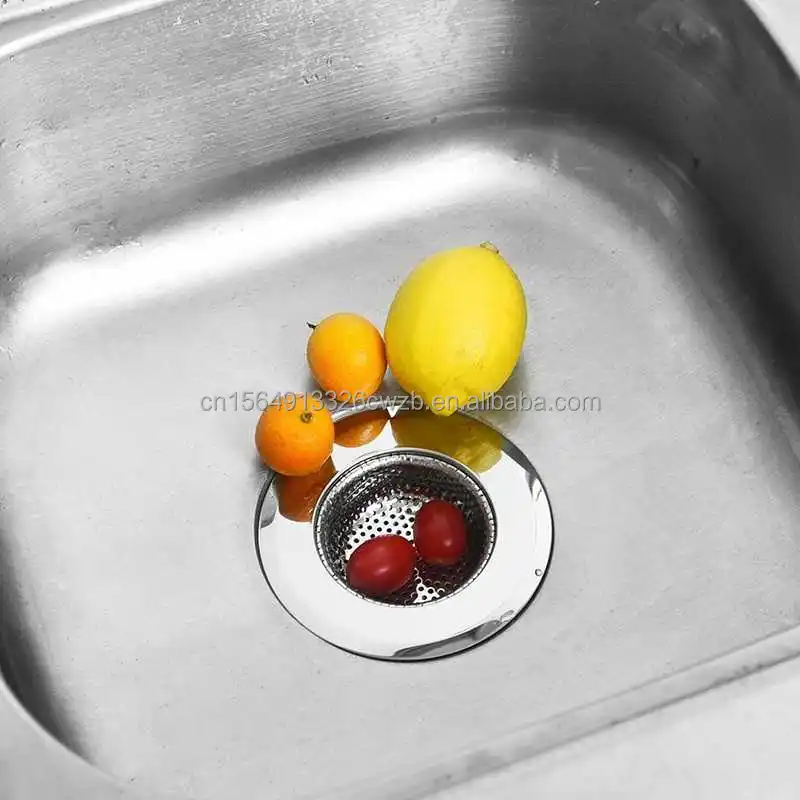 Kitchen Sink Wash Basin Strainer Stainless Steel Sink Drain Funnel ...