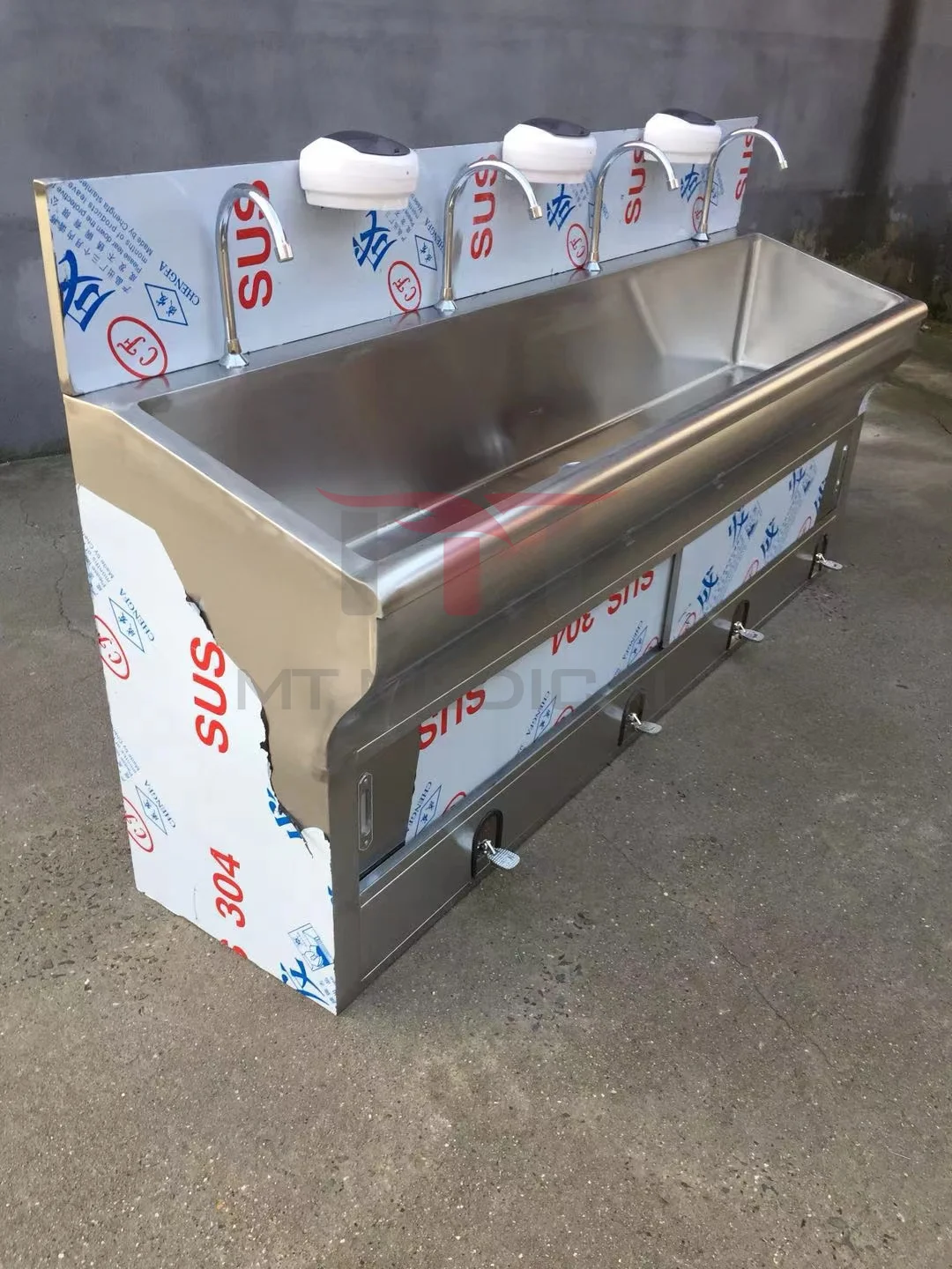 MT Stainless Hand Wash Steel Operating Foot Pedal Faucet 304