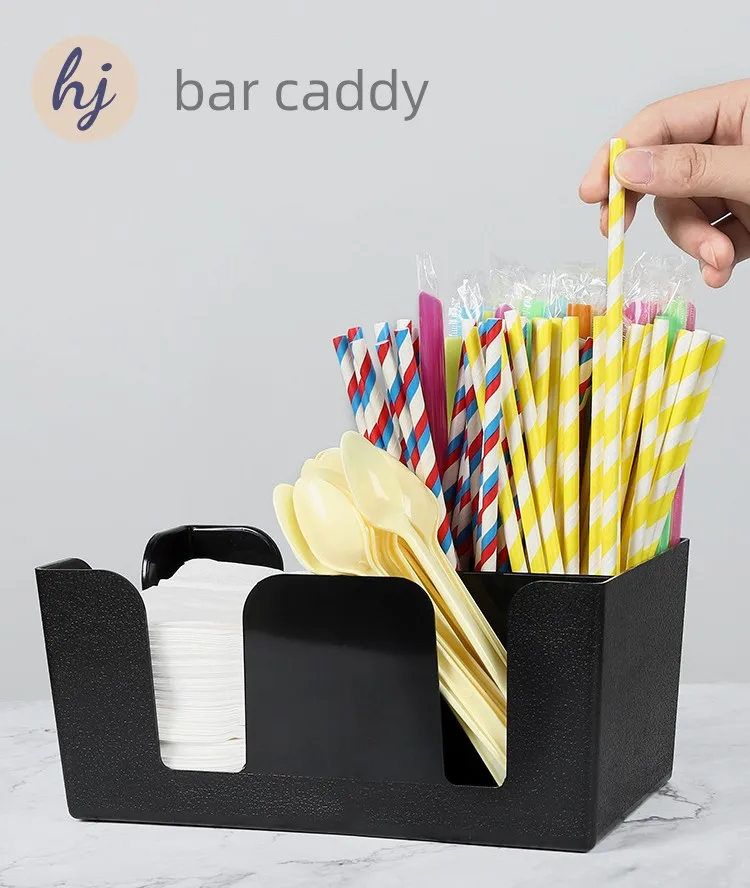 Custom Color Logo Plastic Bar Accessories Multi-functional Storage Box ...