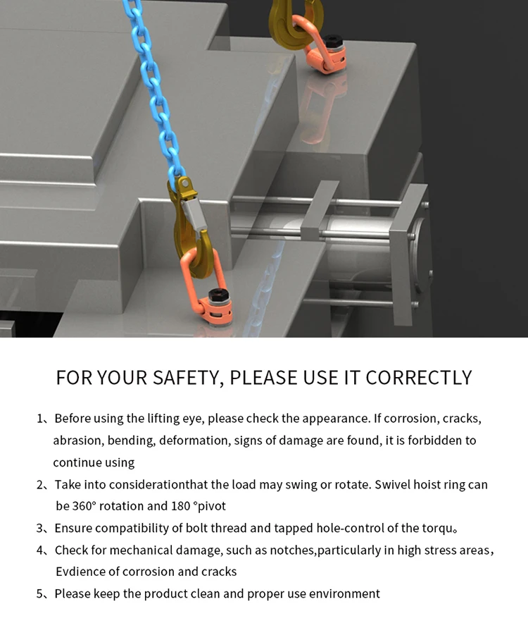 Vlbg M16 Hoist Ring - Durable Swivel Eye Bolt for Lifting