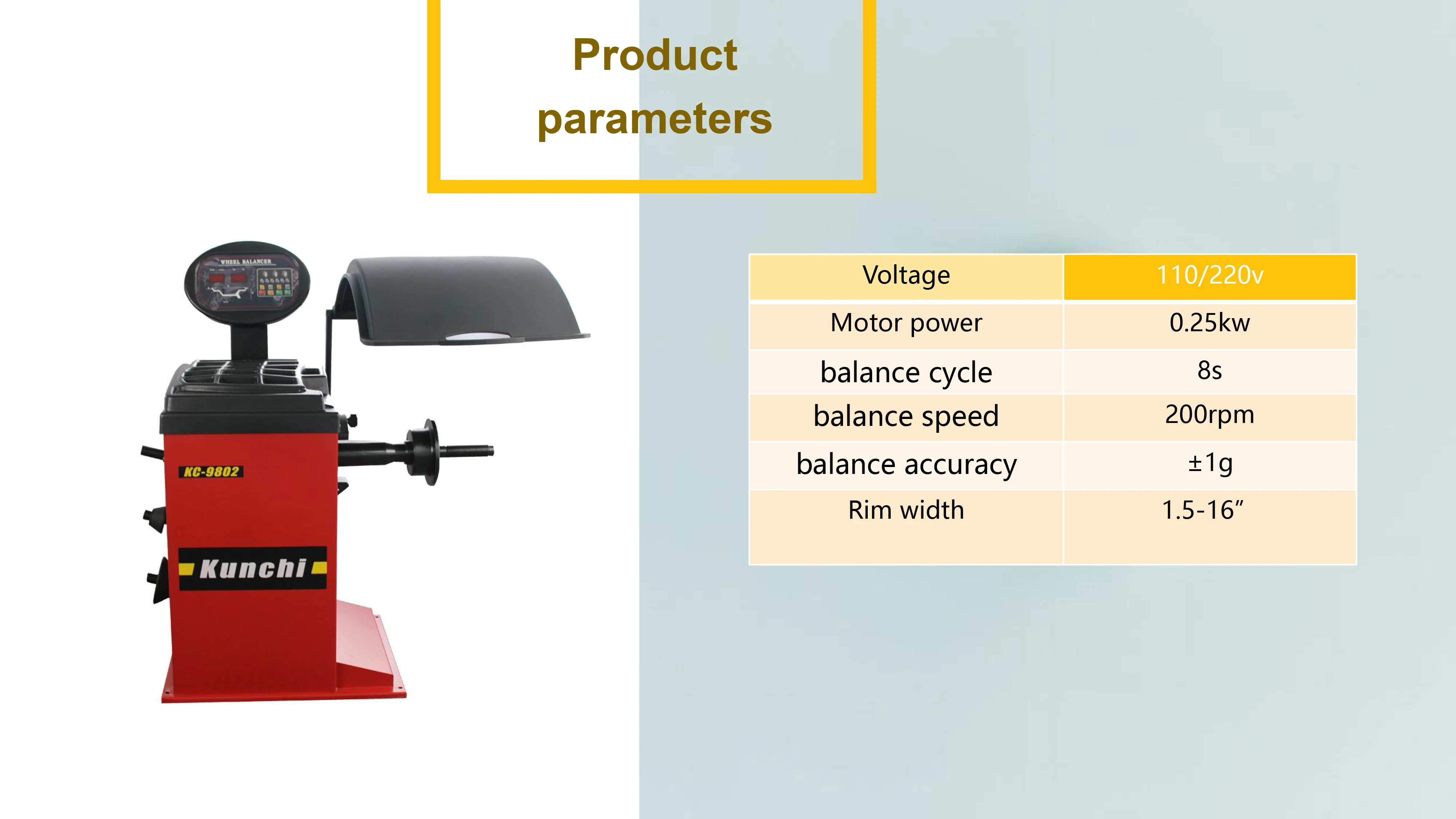 Kunchi Automatic Type Balancing Laser Best Wheel Balancer Machine For ...