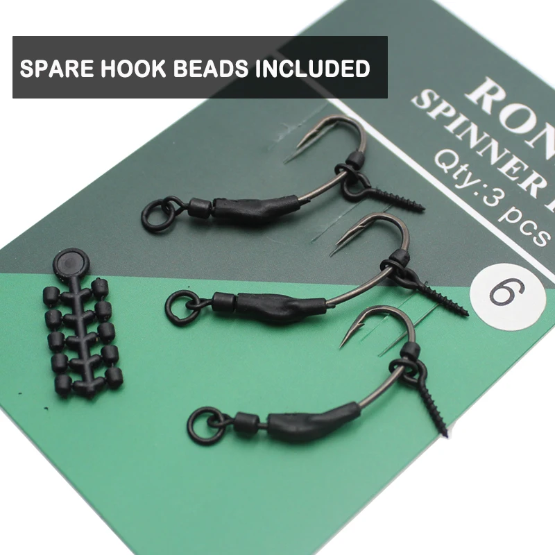 New Ronnie Spinner Ready Rigs Ready Tied Carp Rigs Ronnie Rig 4# 6# 8 ...