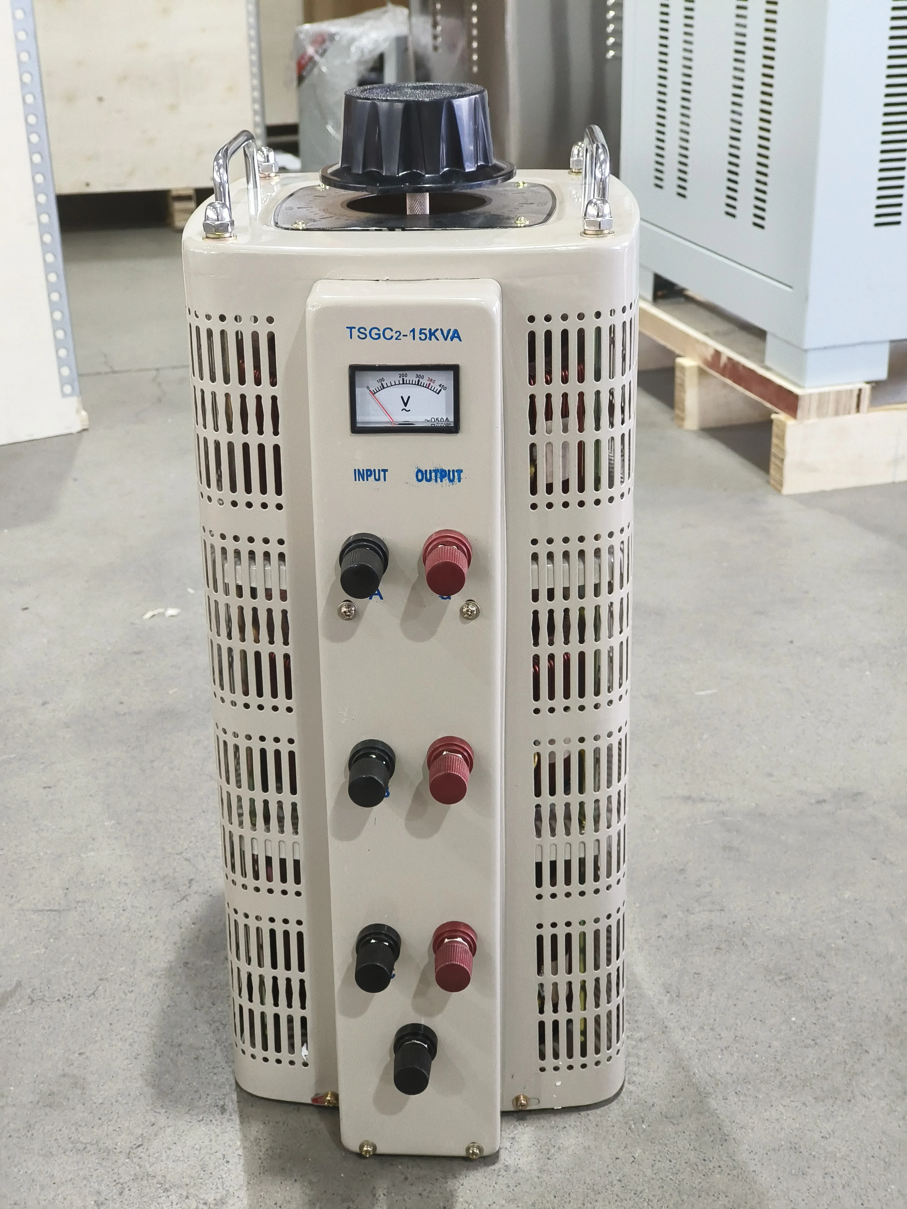 TSGC2-3KVA Adjustable Manual Variac Transformer 0~430VAC Output Voltage ...