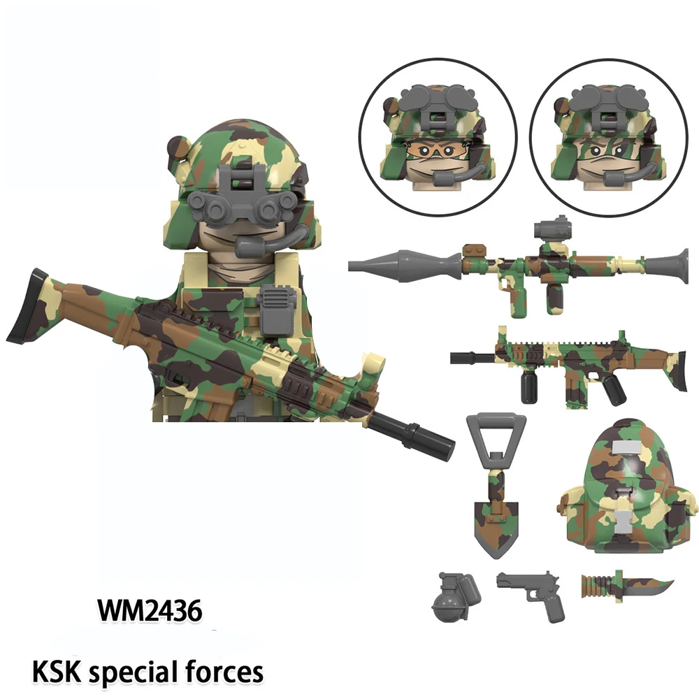 WW2 Military WM6147 Special Forces Snow Leopard Assault Team Soldiers ...