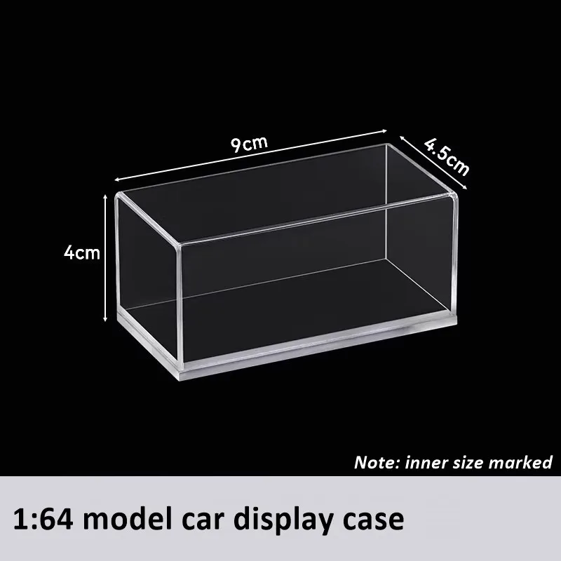 Clear Acrylic Model Car Display case 1:64 1:32 1:24 1:18 Scale Car ...