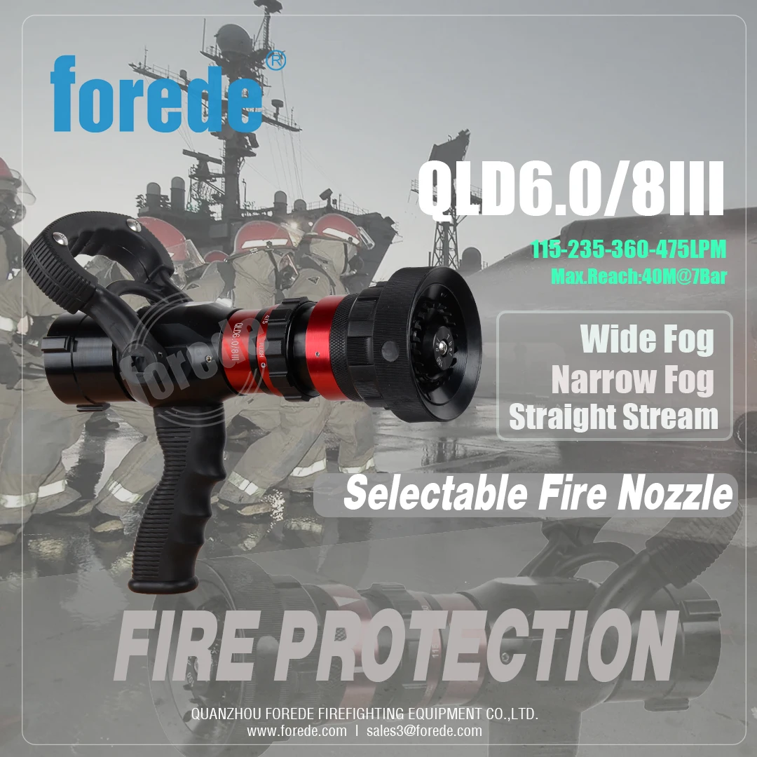 475lpm Selectable Flow Rate Pistol Grip Handle Fire Hose Spray Nozzle ...