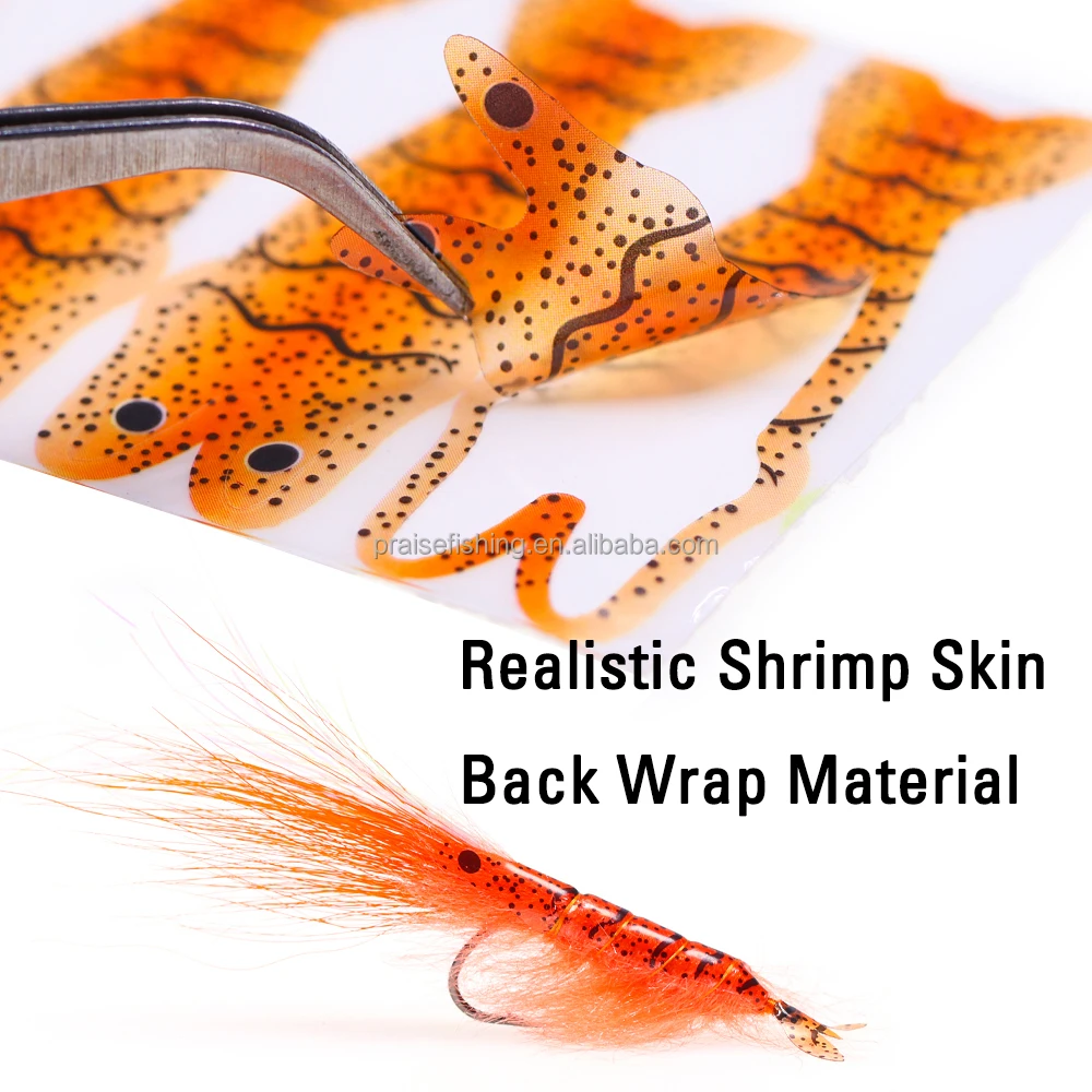Fly Tying Material Shrimp Back Thin Skin Film Fly Fishing Body Wrapping ...
