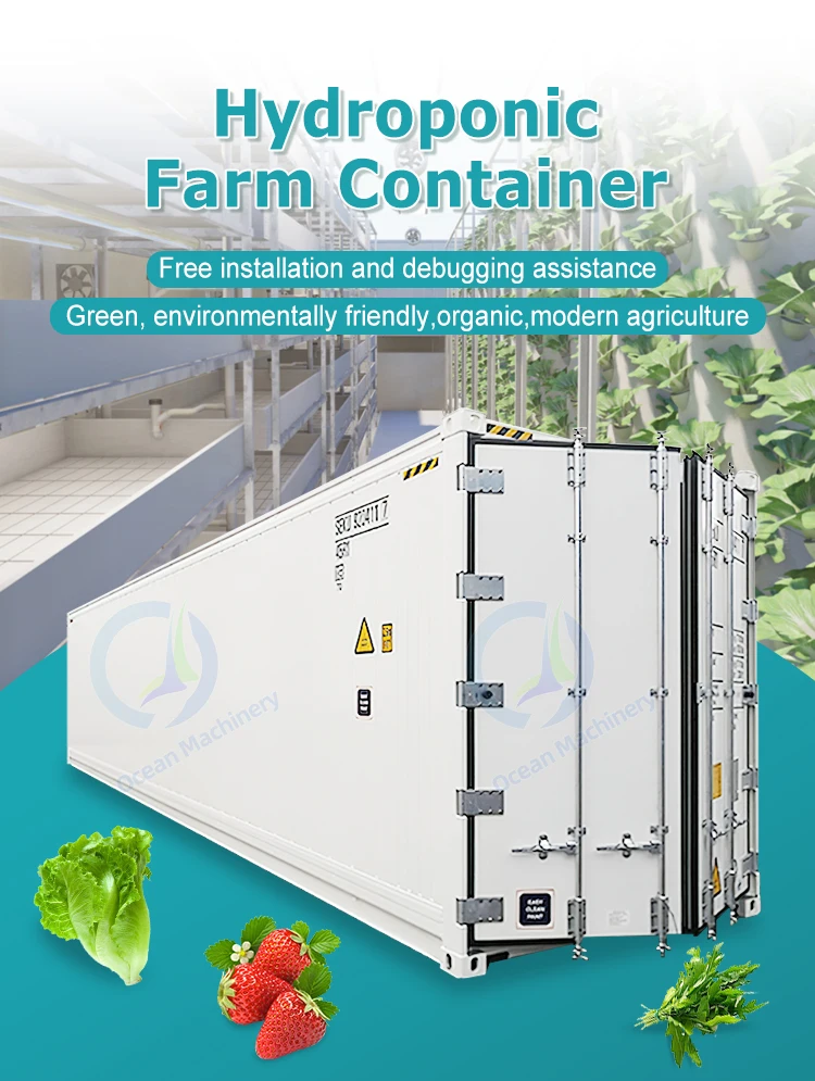 Smart Farm Grow Hydroponic Vertical Farming System 40ft Shipping ...