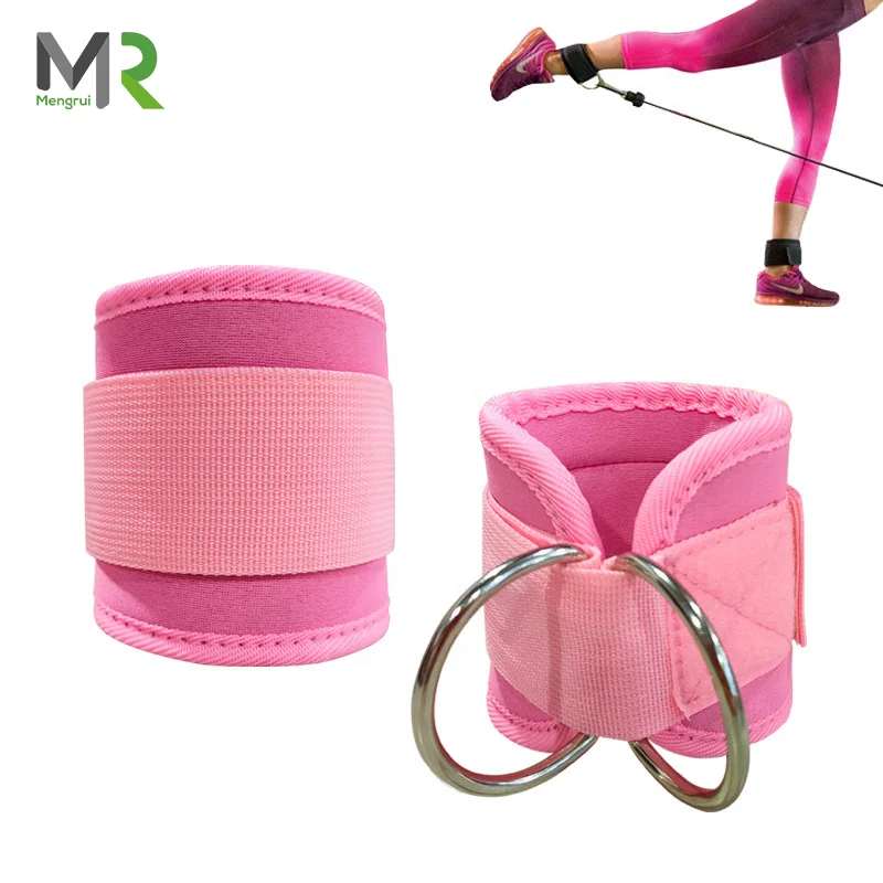 Mr Adjustable Ankle Cuffs With Double D-rings Ankle Strap For Cable ...