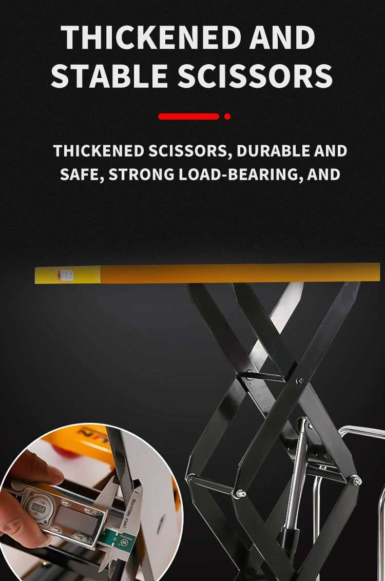 Small Lift Table Cart 500kg 1000kg Movable Lifting Table Hand Pallet ...