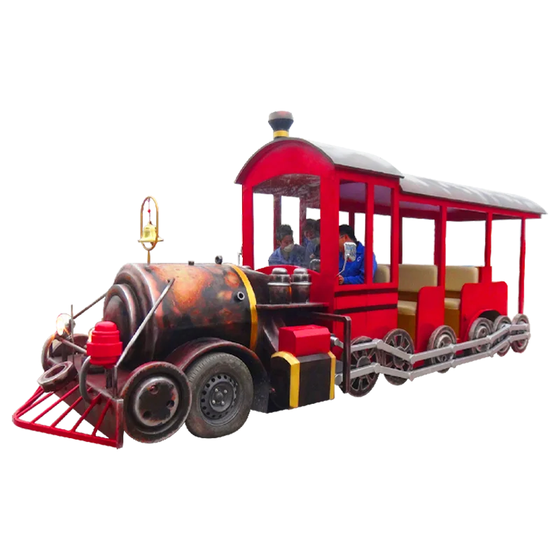 Outdoor Buy Theme Park Tourist Train Fairground Used Trackless Train ...