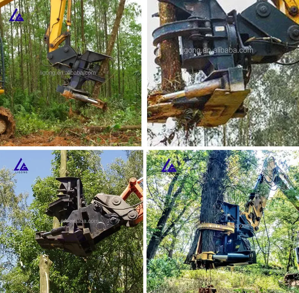 Powerful Hydraulic Tree Shear for Professional Excavators