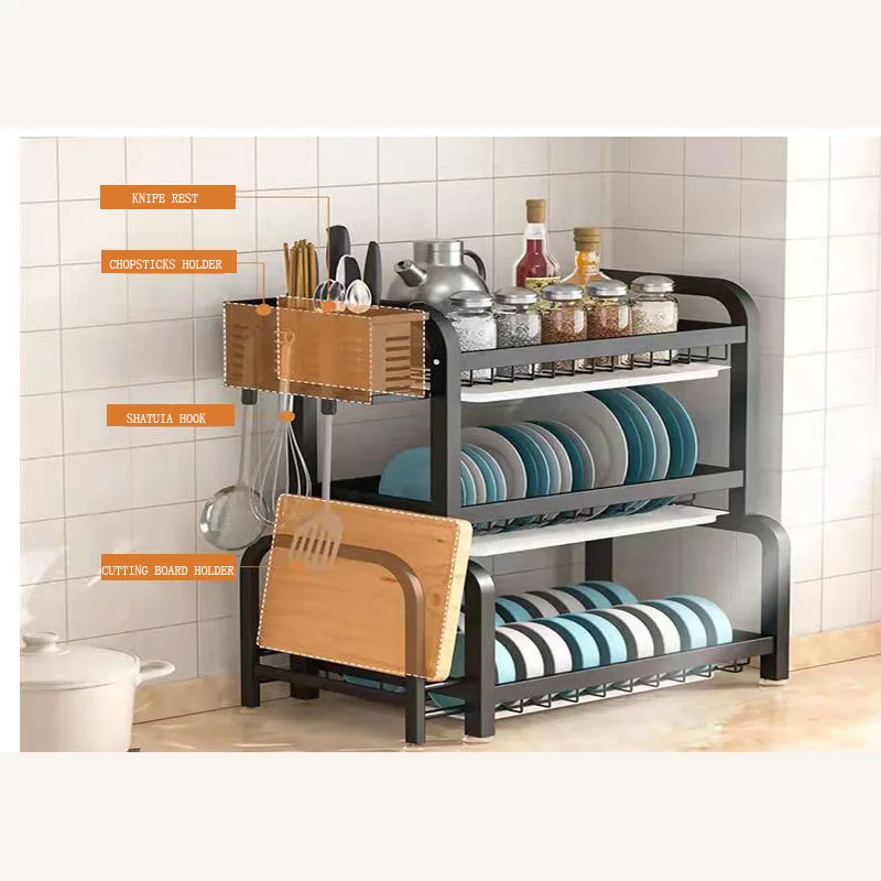 Expandable Kitchen Counter Dish Rack Bowl And Dish Rack With Drainage ...