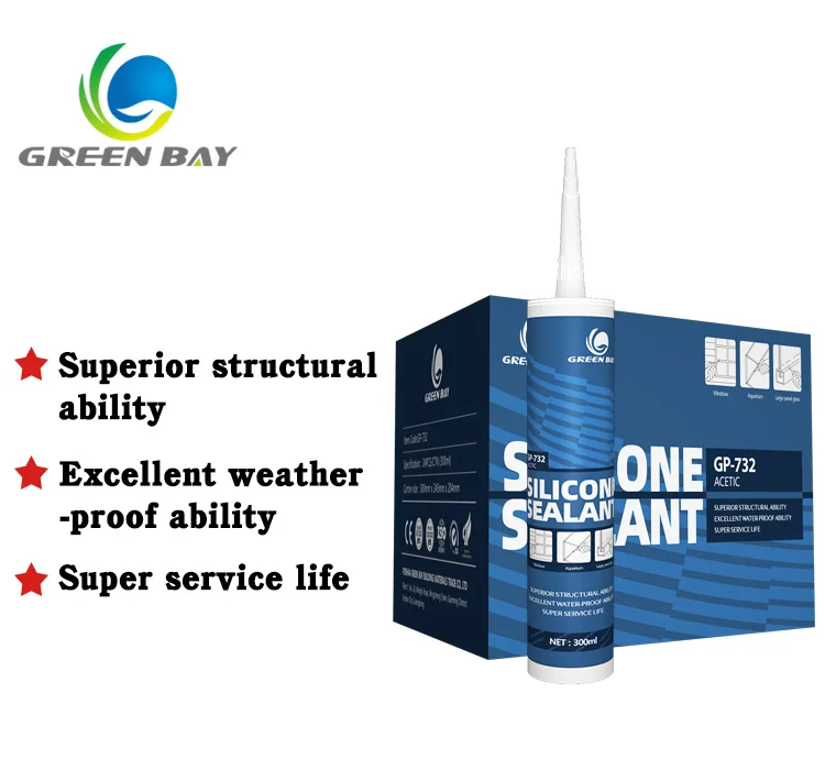 Gp Acetic Door Windows Silicone Sealant High Adhesive One Component Silicone Adhesive Sealant ...