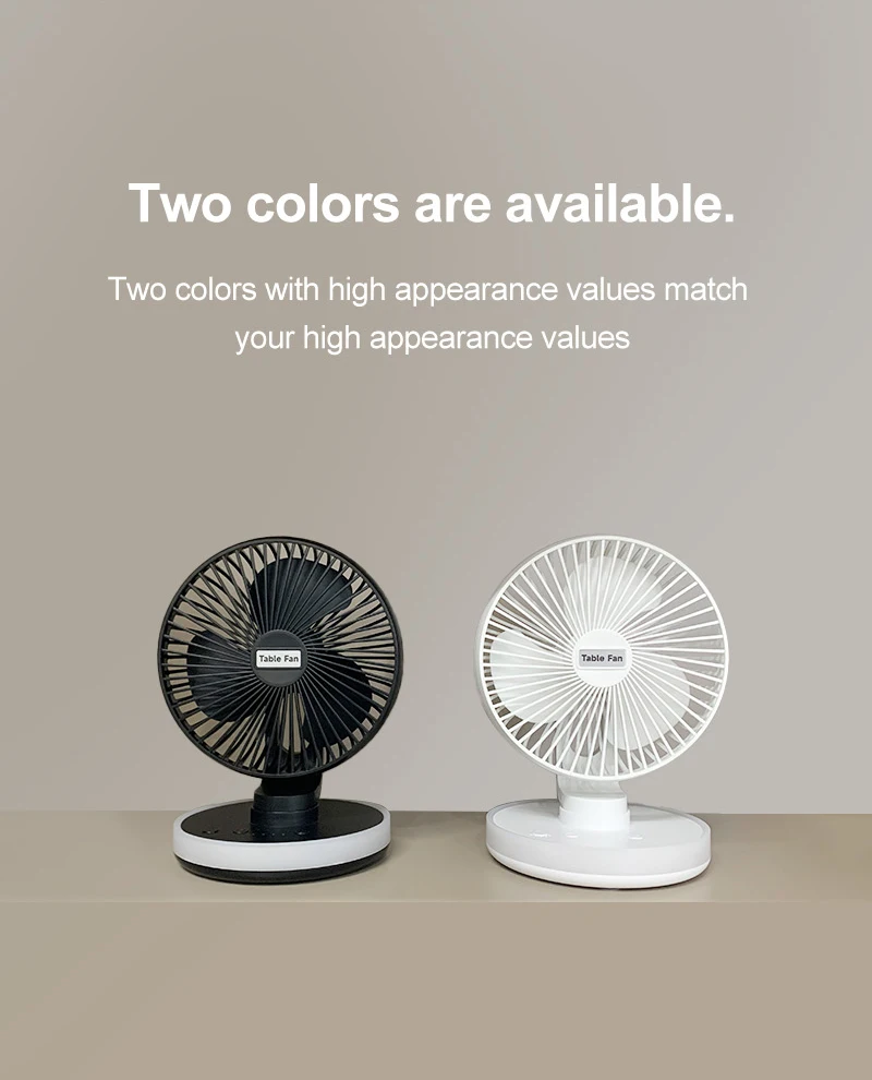 2023 Factory Table Rechargeable Portable Fan Usb Desktop Head-shaking ...