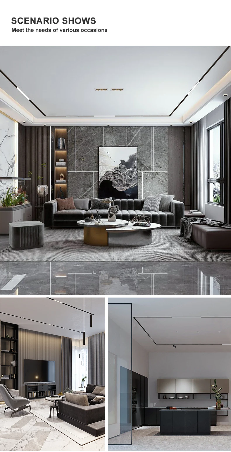 Magnetic Track Lighting System Recessed Dc40v Dimmable Led Track Lights ...