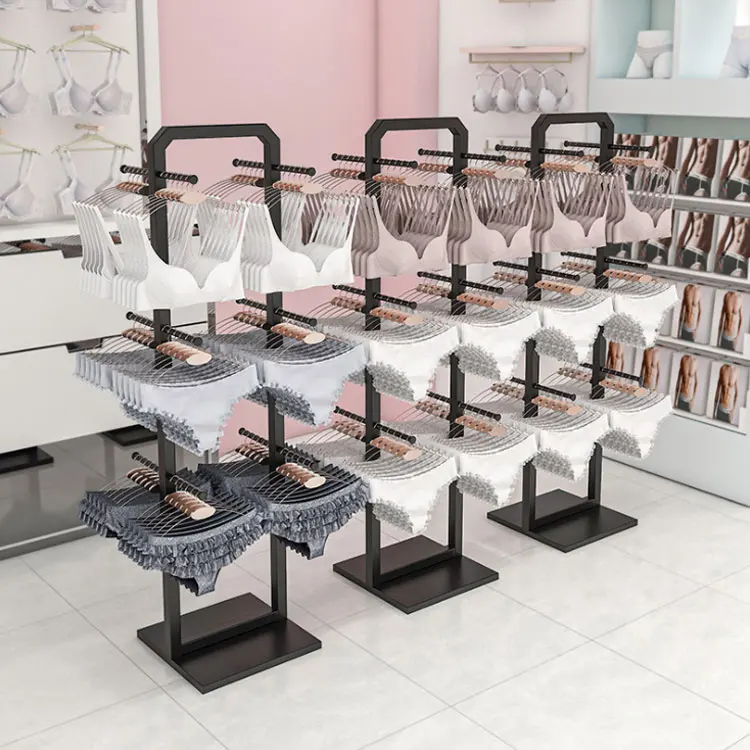 Gold Multilayer Bra Display Stand - Enhance Retail Lingerie